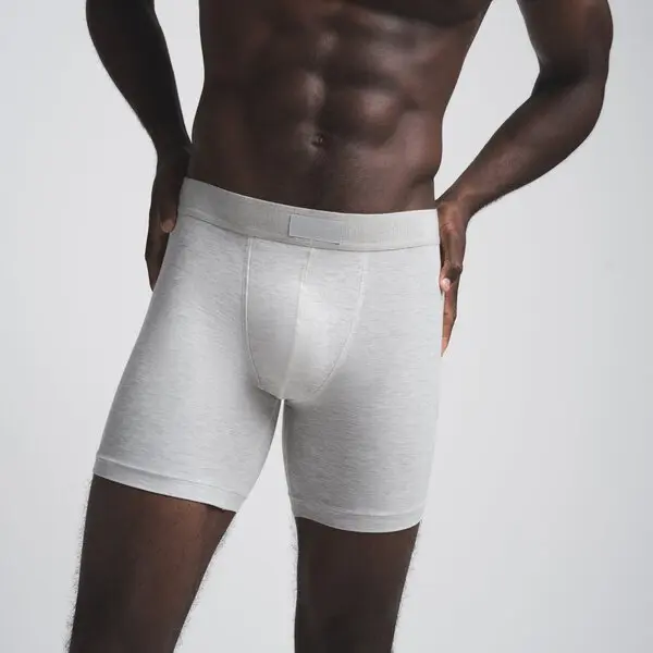 SKIMS 5" Boxer Brief 5 Pack | Black | | Cotton - Heather Multi