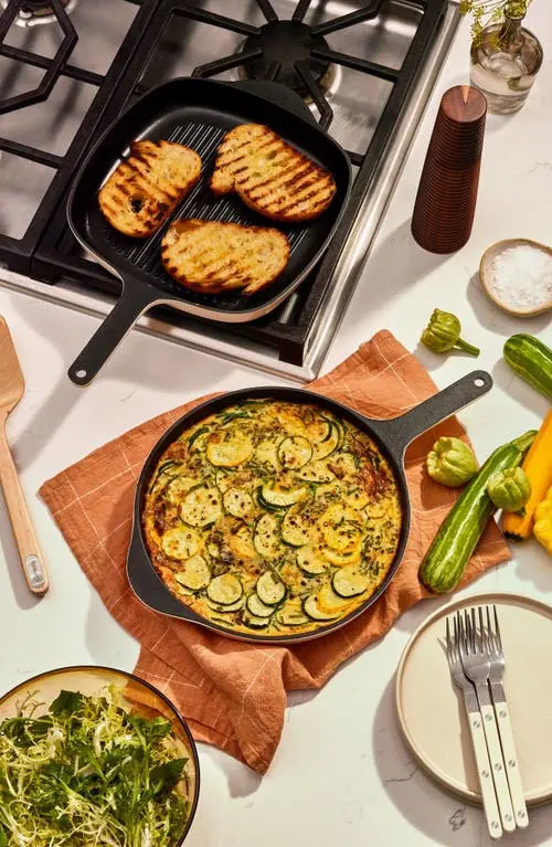CARAWAY 10.5-inch Enameled Cast Iron Skillet - Midnight Blue