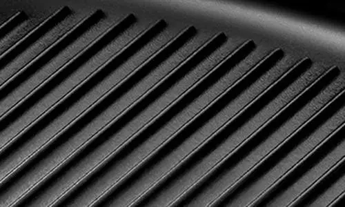 CARAWAY 10.5-inch Enameled Cast Iron Grill Pan - Charcoal