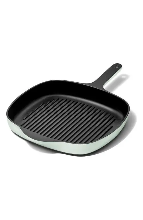 CARAWAY 10.5-inch Enameled Cast Iron Grill Pan - Mist