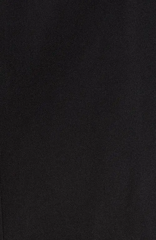 KASPER Cardigan-style Stretch Crepe Blazer - Black