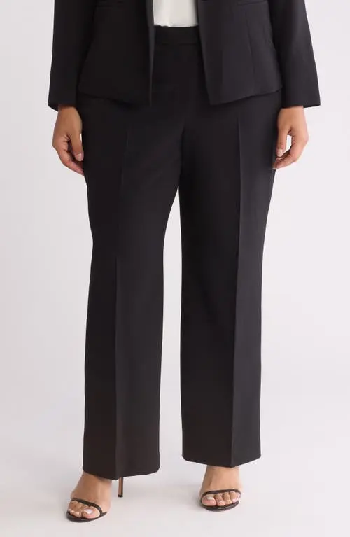 KASPER Tab Front Straight-leg Trousers