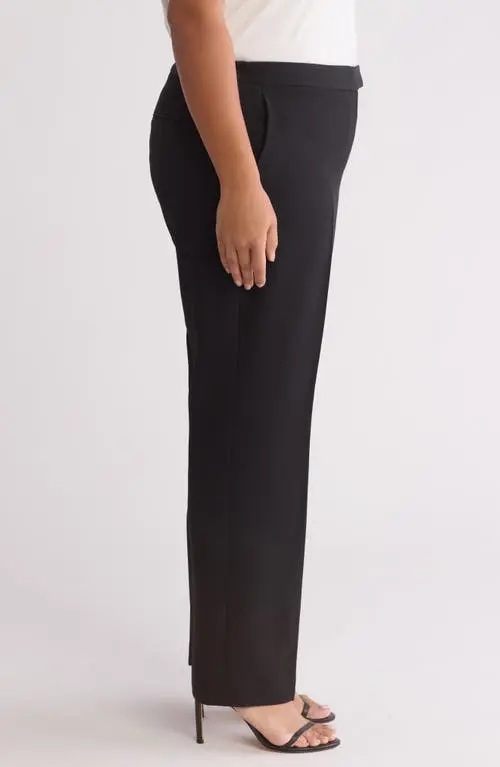 KASPER Tab Front Straight-leg Trousers