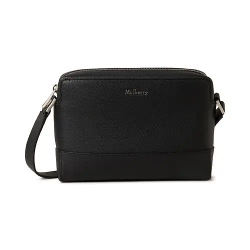 Mulberry Small Farringdon Leather Messenger - Black