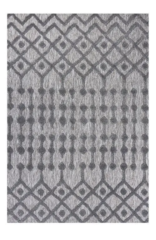 JONATHAN Y Peralta Moroccan Diamond Indoor/outdoor Area Rug - Dark Gray