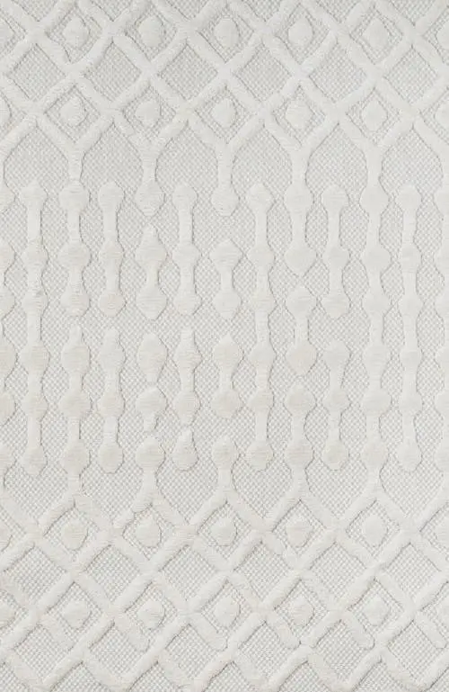 JONATHAN Y Peralta Moroccan Diamond Indoor/outdoor Area Rug - Ivory
