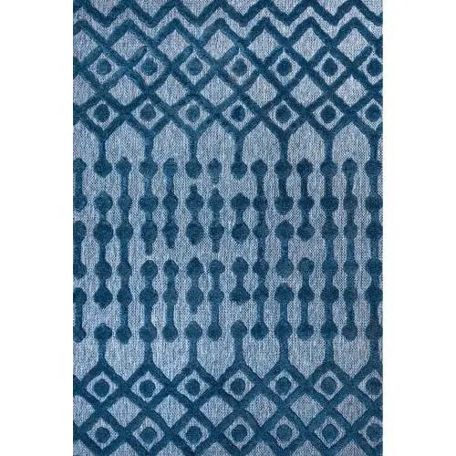 JONATHAN Y Peralta Moroccan Diamond Indoor/outdoor Area Rug - Navy