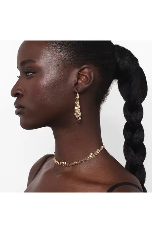 Lana Jewelry 14k Gold Chain Mail Drop Earrings