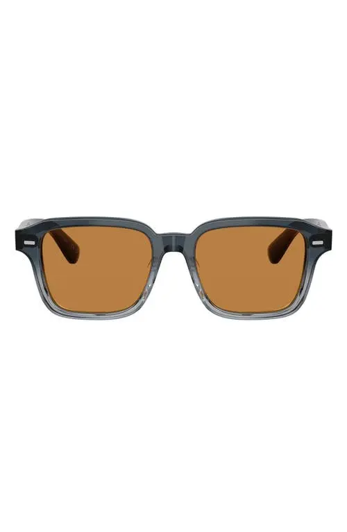 Oliver Spencer 51mm Pillow Sunglasses - Twilight Gradient/cognac