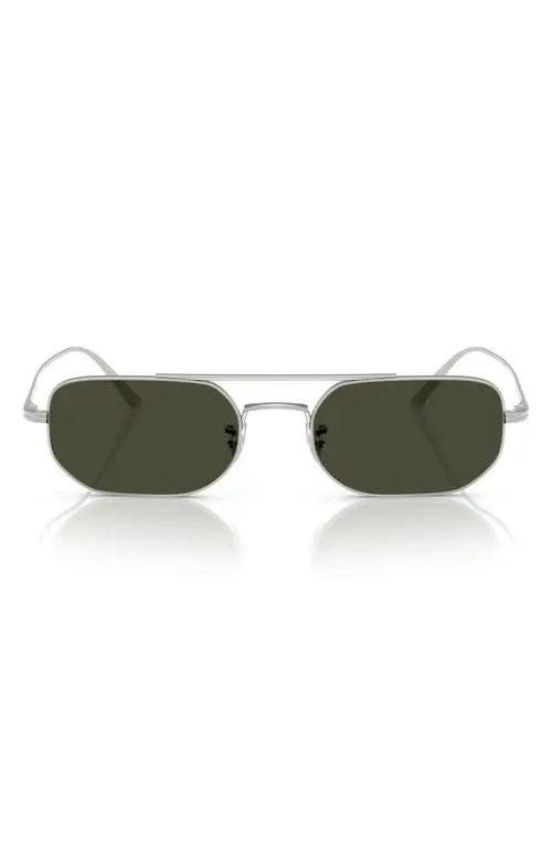 Oliver Spencer 52mm Pillow Sunglasses - Silver