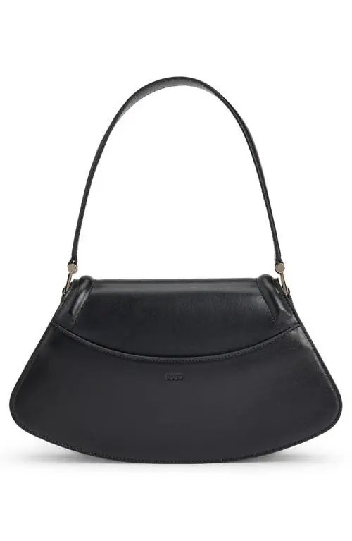 BOSS Ariell Leather Shoulder Bag - Black