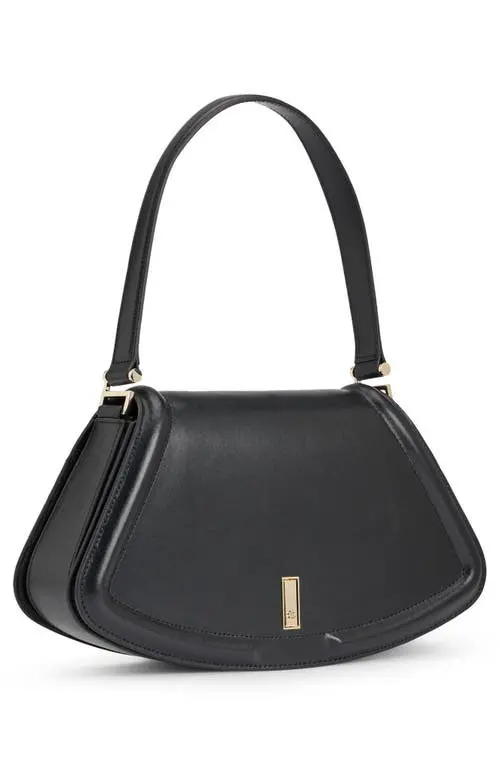 BOSS Ariell Leather Shoulder Bag - Black