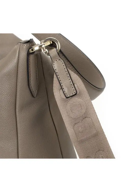 BOSS Alyce Leather Hobo Bag