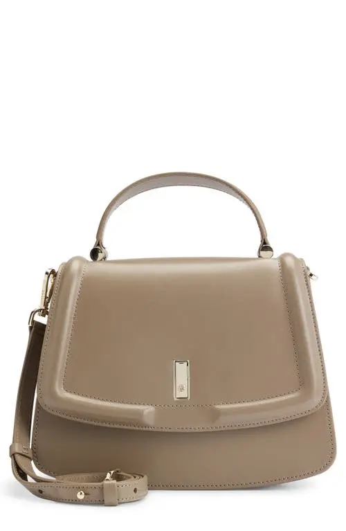 BOSS Hugo Ariell Leather Top Handle Bag - Medium Brown