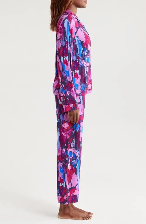 ALIVIA Sofia Print Pajamas - Paint Burst Magenta