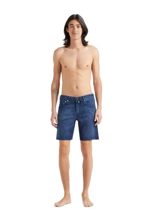 Vilebrequin Tahiti Turtle Denim Bermuda Shorts