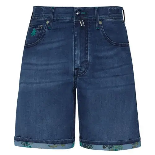 Vilebrequin Tahiti Turtle Denim Bermuda Shorts
