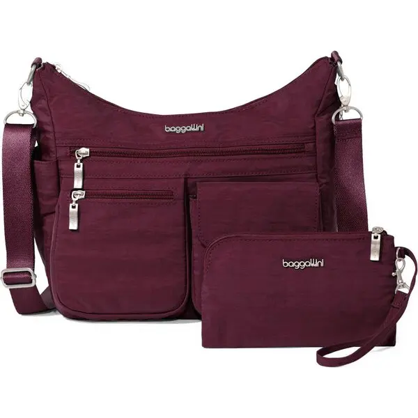 BAGGALLINI Modern Everywhere Hobo Crossbody Bag With Wristlet - Jam