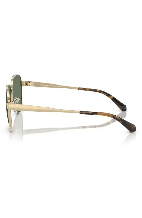 Michael Kors 59mm Pilot Sunglasses - Light Gold