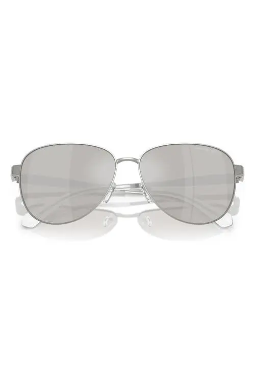 Michael Kors 59mm Pilot Sunglasses - Silver
