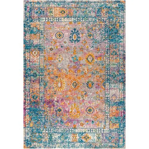 JONATHAN Y Bohemian Flair Boho Vintage Medallion Area Rug - Cream/navy