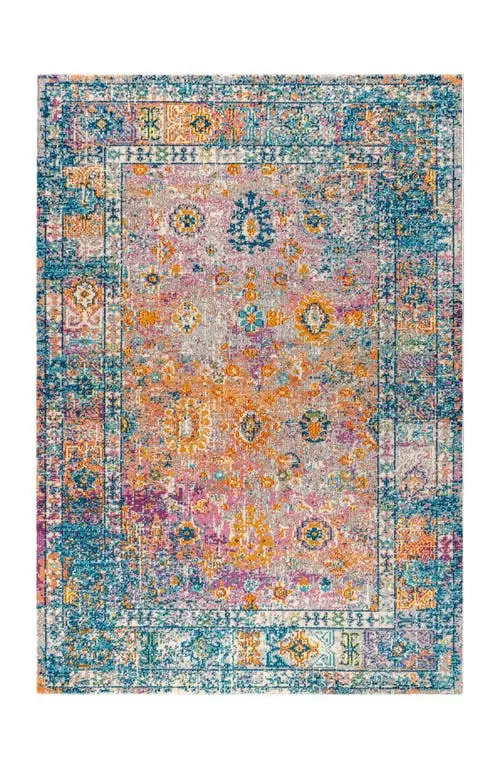 JONATHAN Y Bohemian Flair Boho Vintage Medallion Area Rug - Cream/navy