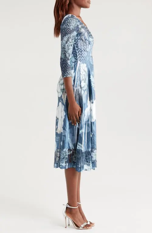 blue dress a line ONE SHOULDER SATIN A-LINE DRESS CD7450 main image 1