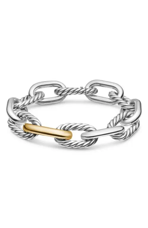 David Yurman Dy Madison Chain Bracelet - Gold/ Silver