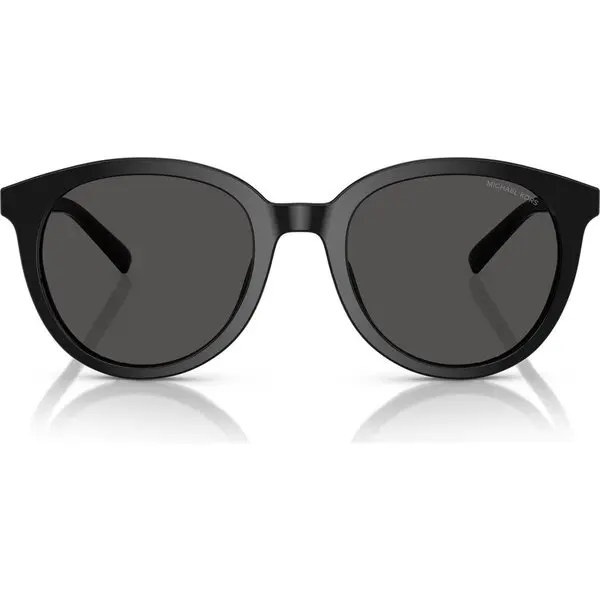Michael Kors 53mm Round Frame Sunglasses - Black