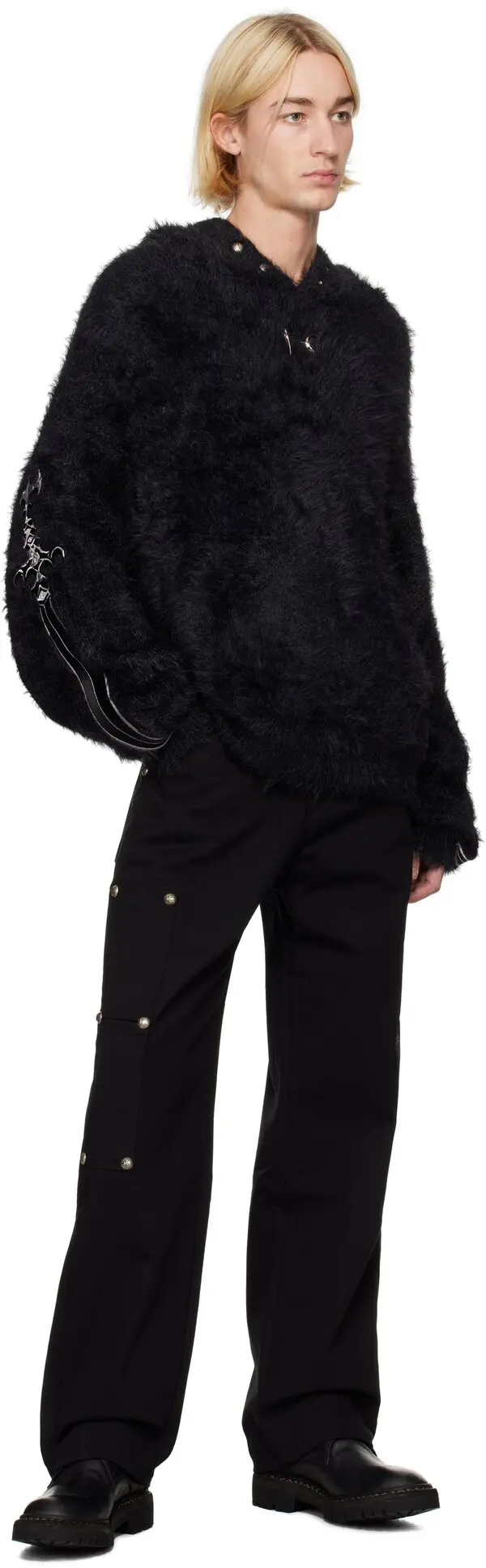 Thug Club Pack Sword Faux-Fur Hoodie In Black - 17% Off | Editorialist