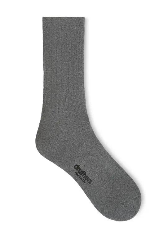 DRUTHERS NYC Crew Socks - Charcoal