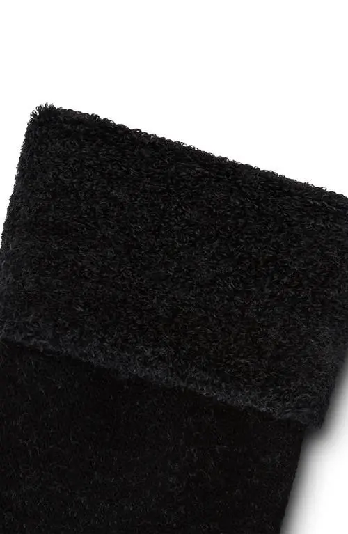 DRUTHERS NYC Relacks Merino Wool House Socks - Black Marled