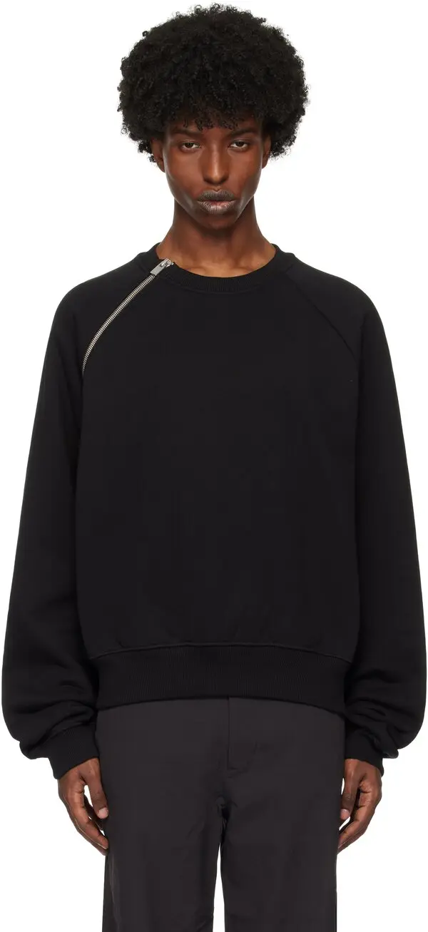 トップス HELIOT EMIL DOUBLE ZIP CREWNECK 21aw 32820050~black_0.webp