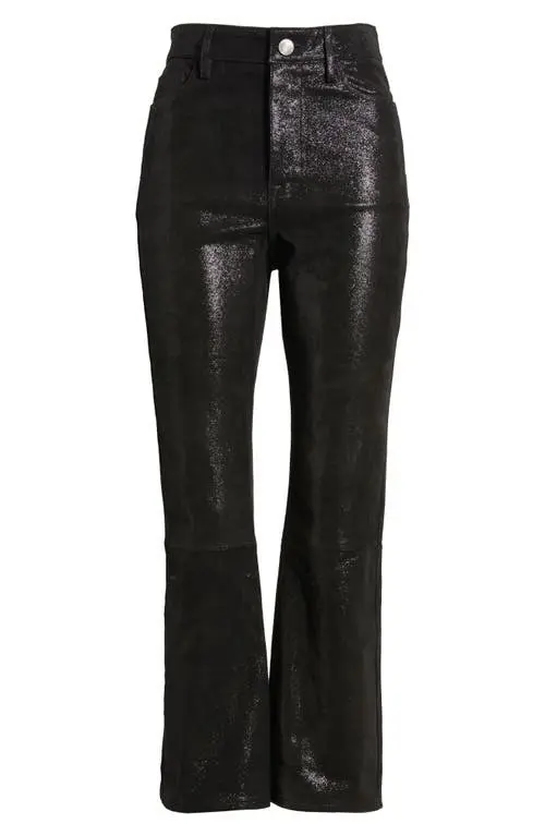 FRAME Le Crop Mini Bootcut Suede Pants