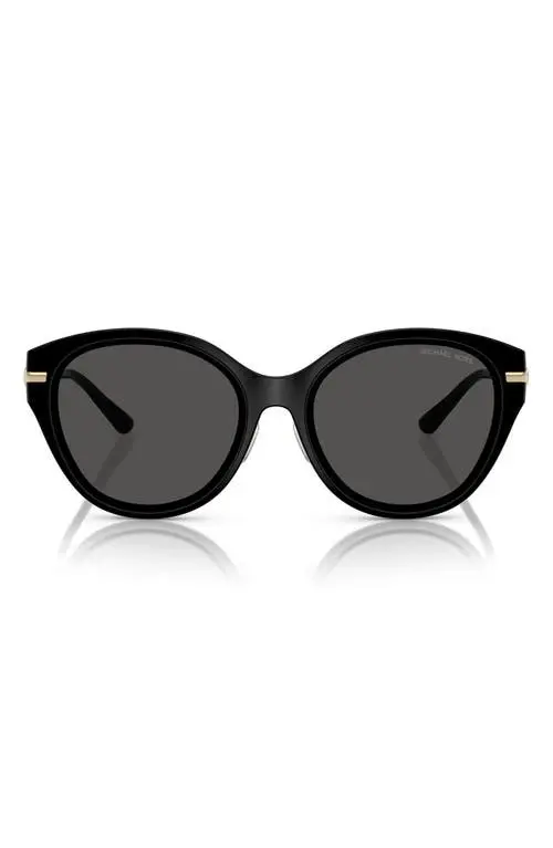 Michael Kors 59mm Round Frame Sunglasses - Black