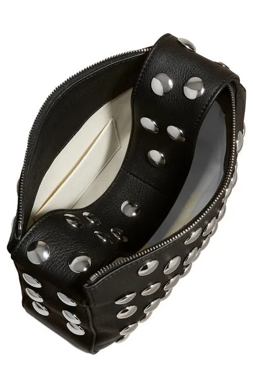 Khaite Small Elena Studded Leather Shoulder Bag - Black 200