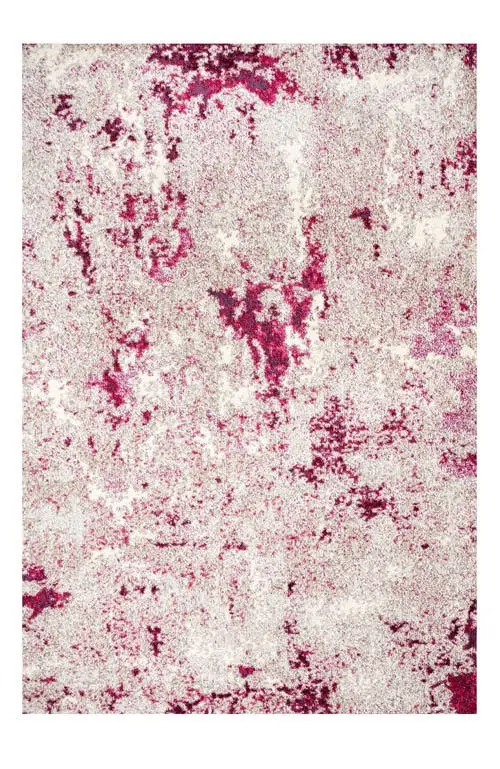 JONATHAN Y Contemporary Pop Modern Abstract Vintage Faded Area Rug - Maroon/gray