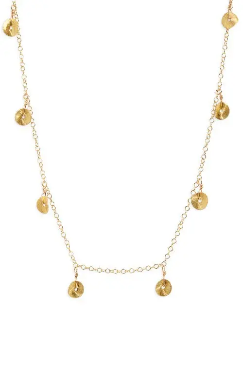 KIARA BY KI-ELE Kiara Conrad Audrey Disc Charm Choker Necklace - Gold