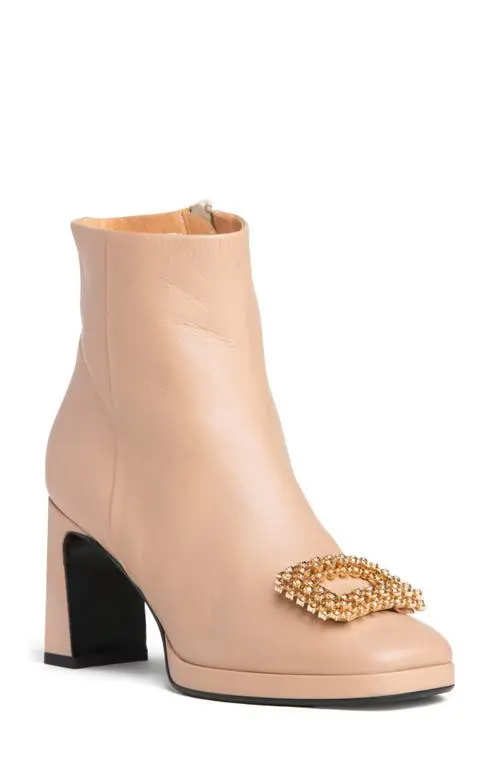 BEAUTIISOLES Scarlet Platform Bootie - Beige