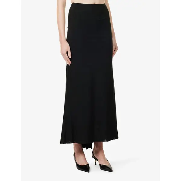 SIR. Sonora Layered Stretch-woven Midi Skirt