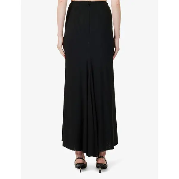 SIR. Sonora Layered Stretch-woven Midi Skirt