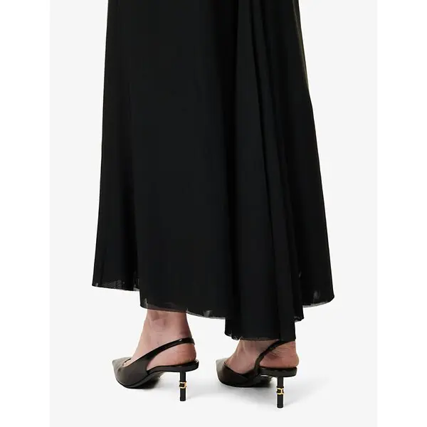 SIR. Sonora Layered Stretch-woven Midi Skirt