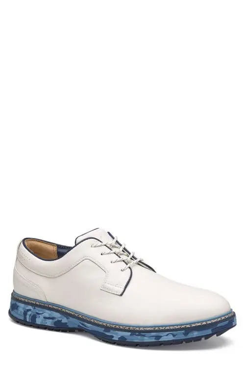 Johnston & Murphy Upton Gl1 Luxe Hybrid Golf Shoe - White Full Grain