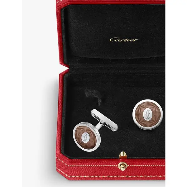 CARTIER C De Sterling-silver Cufflinks