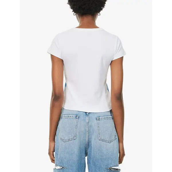 Ashley Williams Manga Graphic-Print Cotton-Jersey T-Shirt - Blue