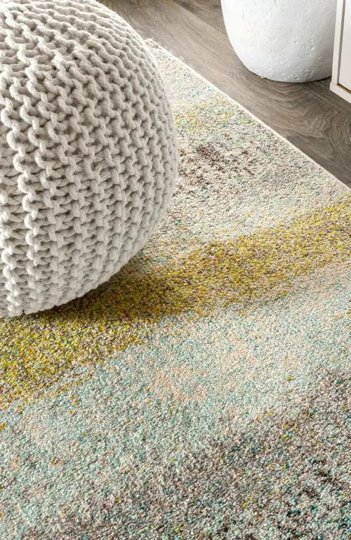 JONATHAN Y Contemporary Pop Modern Abstract Vintage Area Rug - Cream/yellow