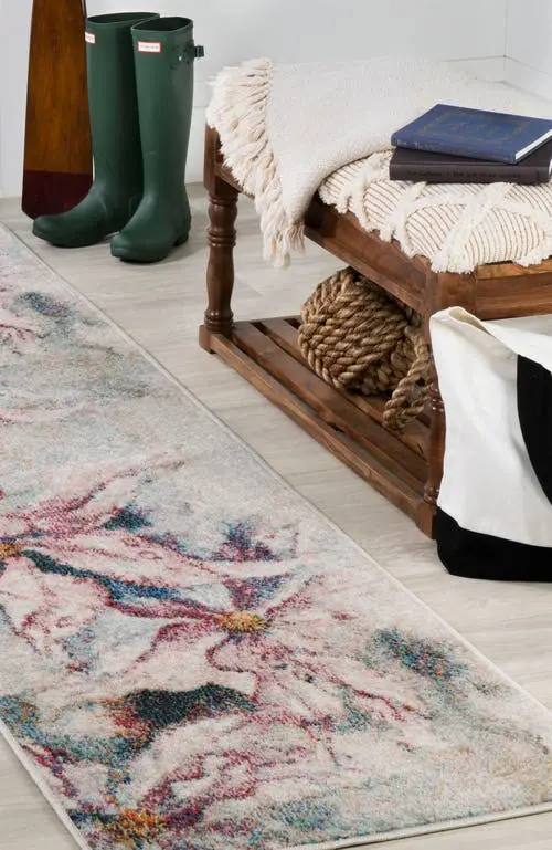 JONATHAN Y Giglio Modern Botanical Flower Area Rug