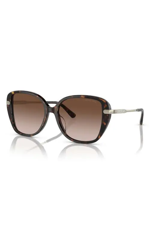 Michael Kors 54mm Gradient Square Sunglasses - Dk Tort
