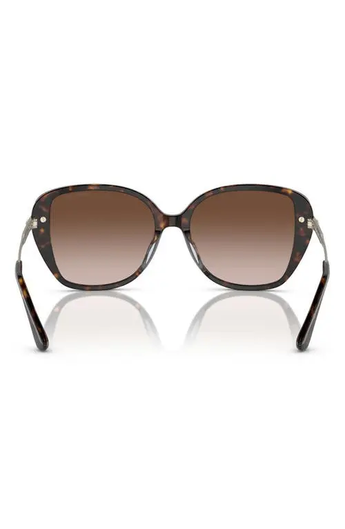 Michael Kors 54mm Gradient Square Sunglasses - Dk Tort