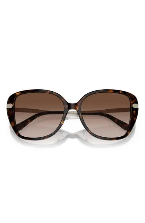 Michael Kors 54mm Gradient Square Sunglasses - Dk Tort